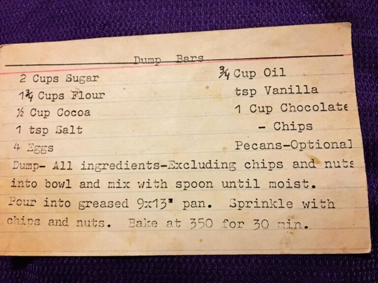 Chocolate Chip Dump Bars - Nance Co.